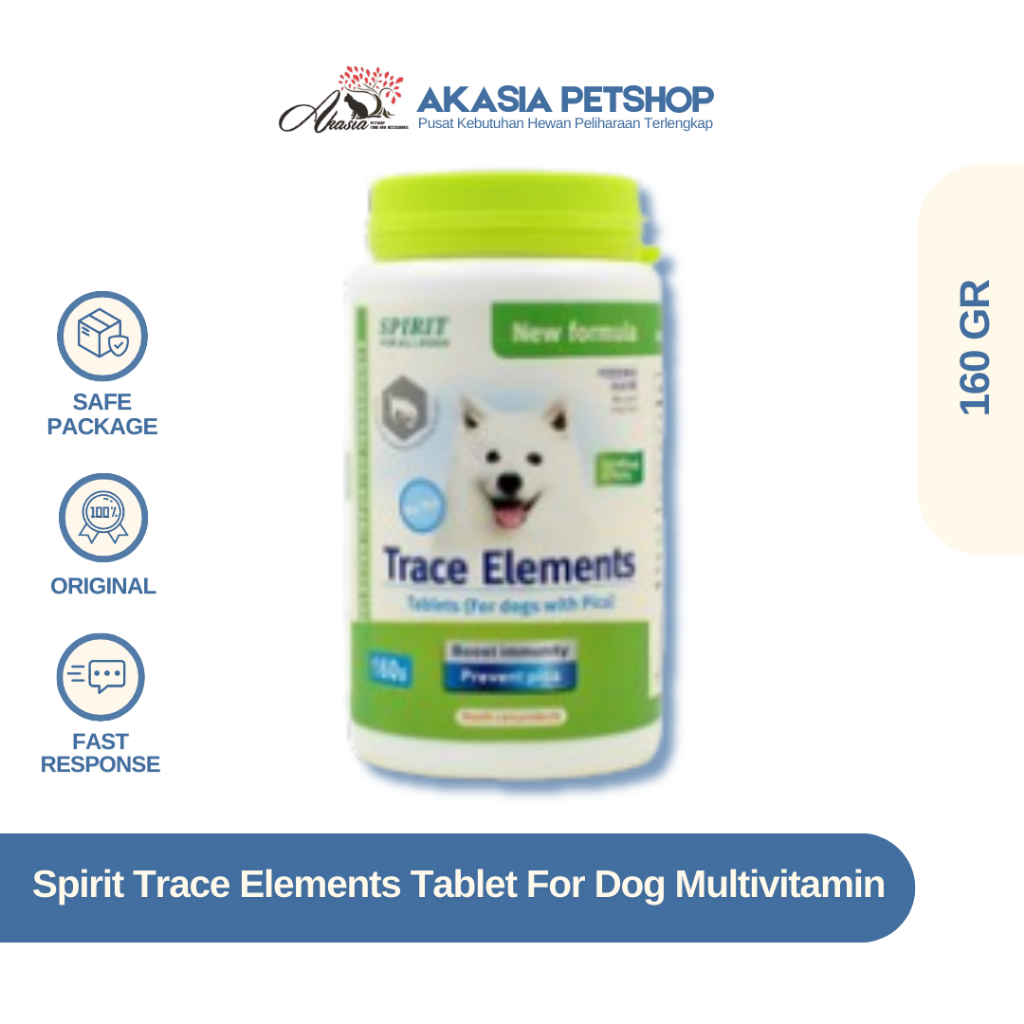 Jual Spirit Trace Elements Tablet For Dog | Spirit Multivitamin ...
