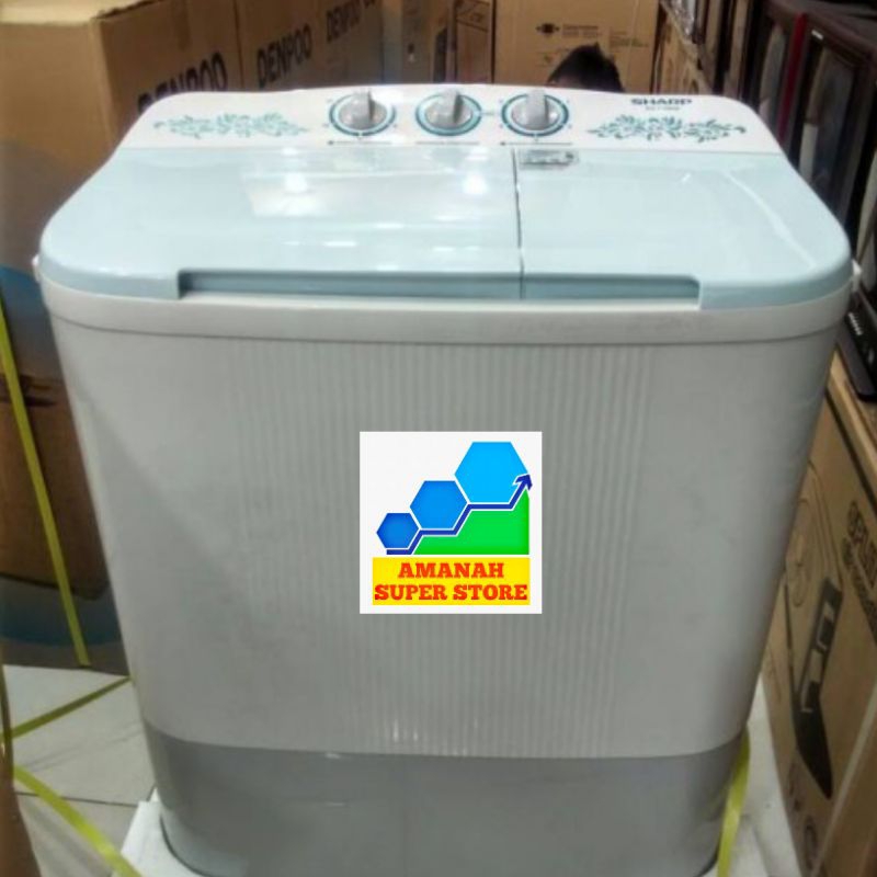Jual MESIN CUCI 2 TABUNG TWIN TUB SHARP 7KG 8 KG 9 KG ES T70MW T80MW ...