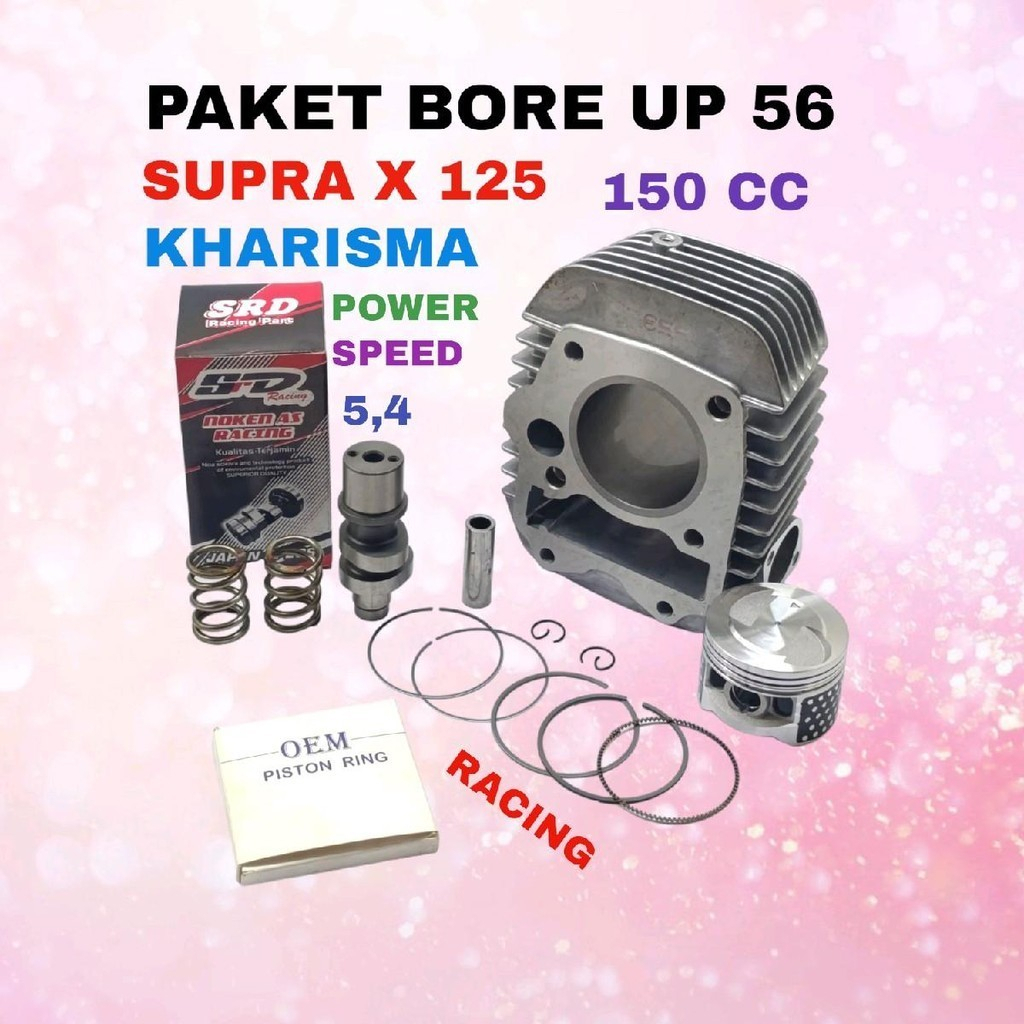 Jual PAKET BORE UP 150 CC SUPRA X 125 KHARISMA RACING HARIAN TOURING ...