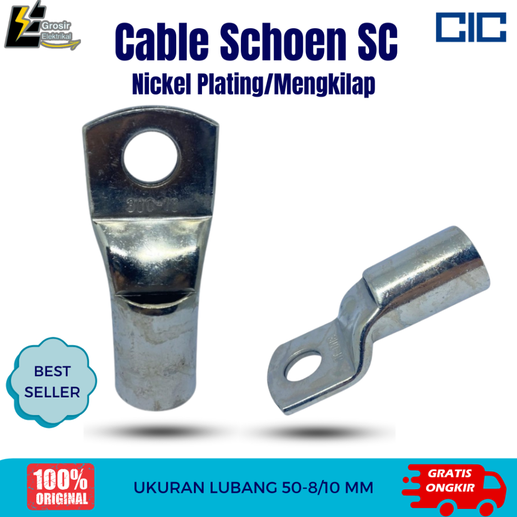 Jual CABLE SCHOEN / SKUN SC 50-10 MM NICKEL PLATING (MENGKILAP ...