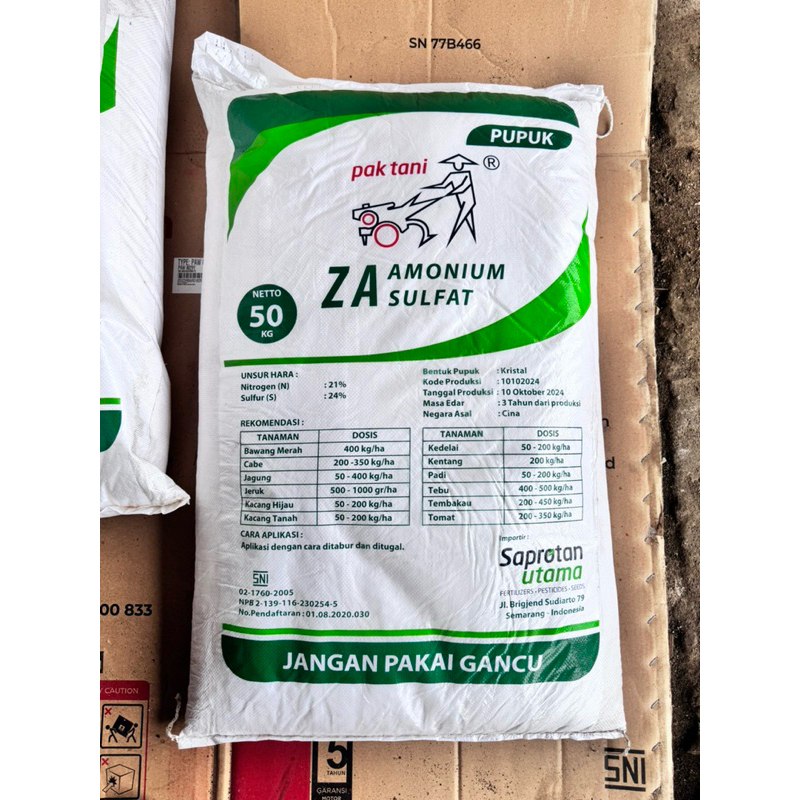 Jual ZA PAK TANI 50KG SAPROTAN UTAMA | Shopee Indonesia