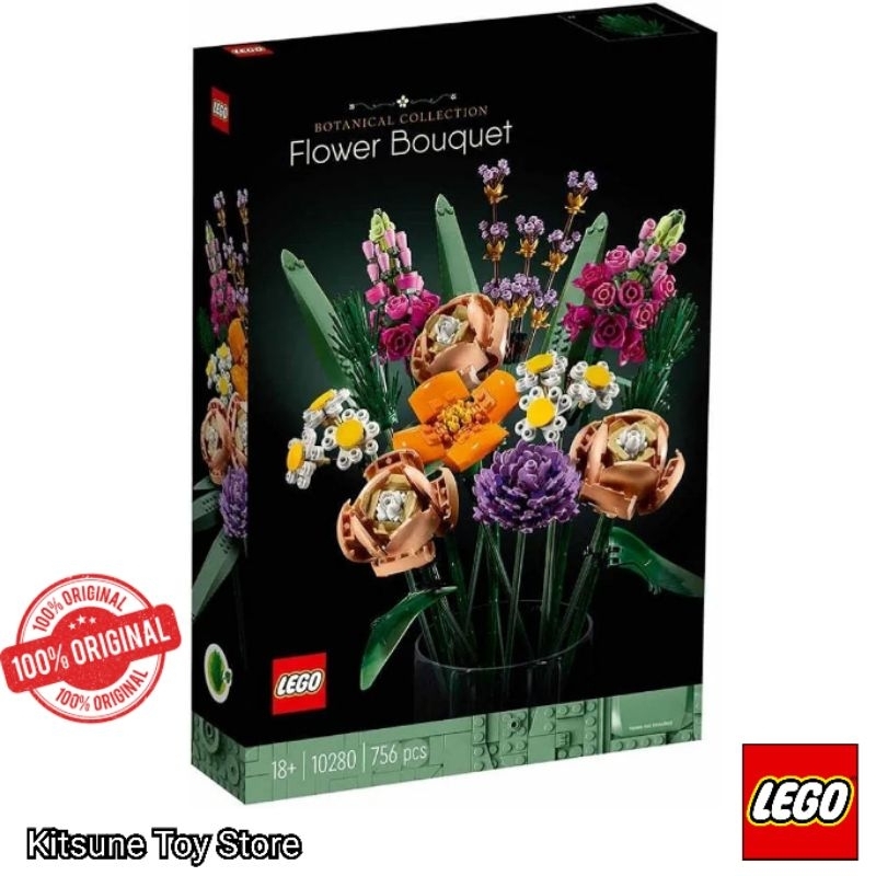 Jual Lego Botanical Collection 10280 Flower Bouquet Original 756 Pcs ...