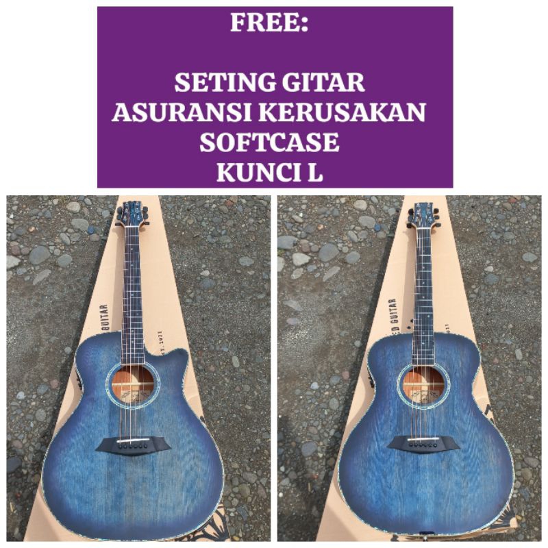 Jual GITAR AKUSTIK ELEKTRIK ODLAIR OEM501 SE SCE BLUE DENIM ODLAIR ...