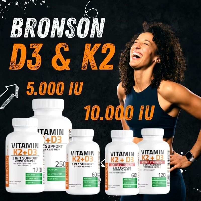 Jual BRONSON VITAMIN K2 D3 5000 IU ISI 120 CAPSULE ORIGINAL USA ...