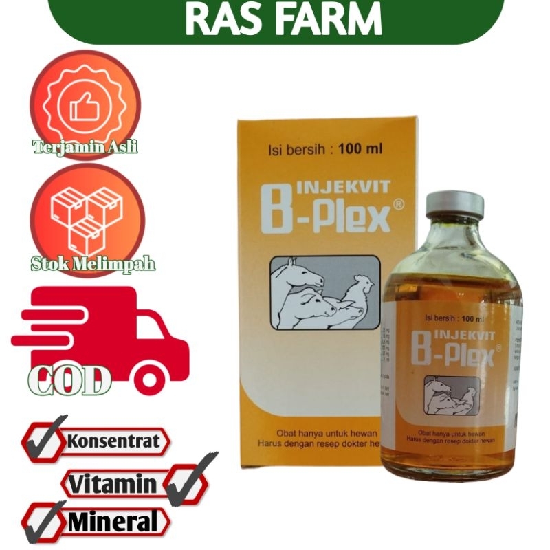 Jual INJEKVIT B-PLEX 100ML | INJEKSI VITAMIN PENAMBAH NAFSU MAKAN ...