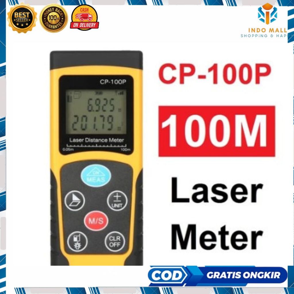Jual Laser Meteran Distance Meter Alat Ukur Jarak Meteran Digital LCD ...