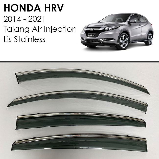 Jual ORI PREMIUM Talang Air Injeksi Honda HRV 2014 - 2021 Lis Stainless ...