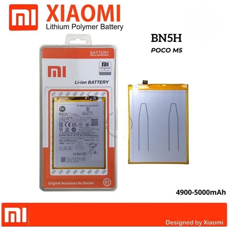 Jual Batre Baterai HP Xiaomi POCO M5 ORIGINAL 100% Model Kode Batrei Battery BN5H BN-5H | Shopee ...
