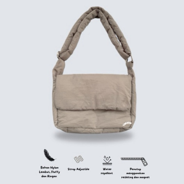 Jual tokochi - Fluffy slingbag - nylon slingbag | Shopee Indonesia