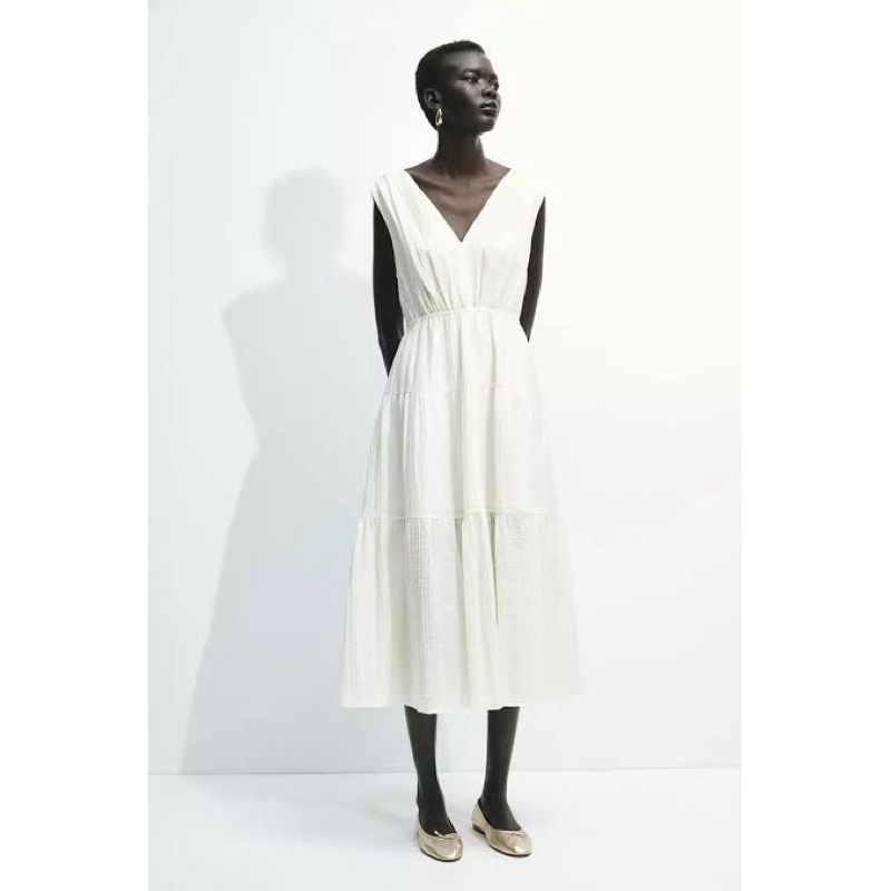 Jual HnM V Neck Longsleeve Dress | Shopee Indonesia
