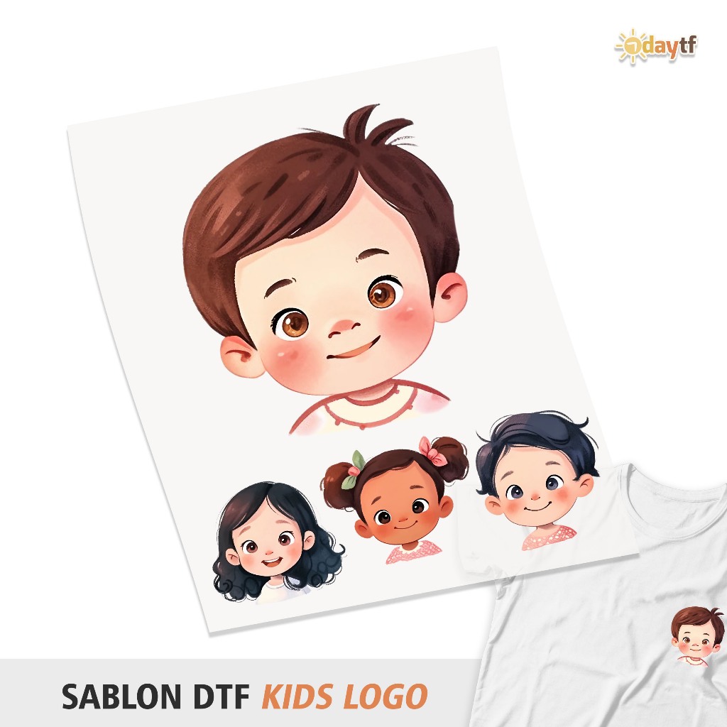 Jual SABLON DTF PRINTING - LOGO KIDS | Sablon kaos, sablon setrika ...