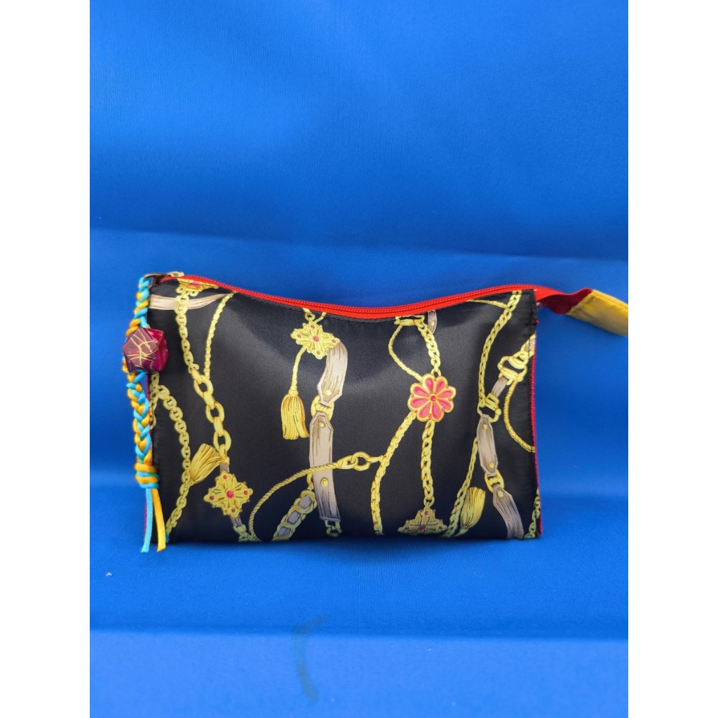 Jual Dompet Jepang ( Japanese Pouch ) - Hitam Motif Rantai | Shopee ...