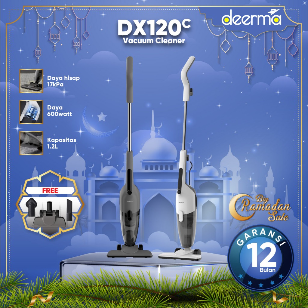 Jual Deerma DX120C Vacuum Cleaner/Home Penyedot Debu/Portable Handheld ...