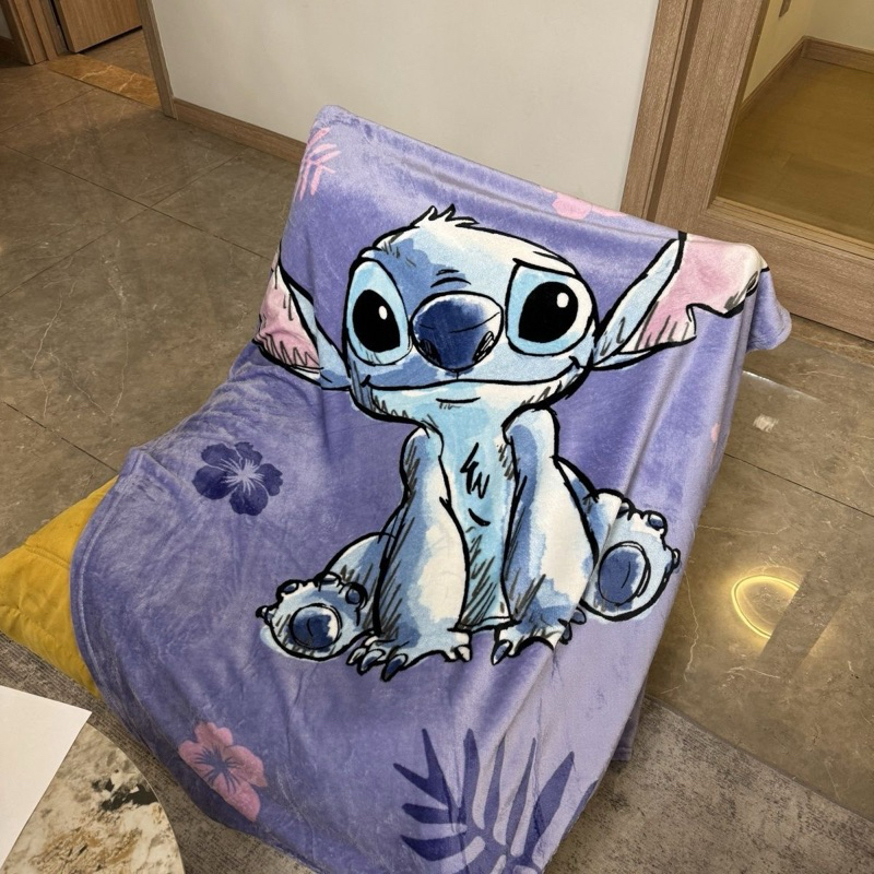 Jual [PREORDER] Selimut Flanel Kartun Stitch - Selimut Sofa Lucu, Bisa ...