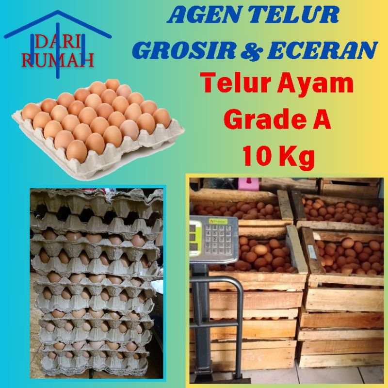 Jual TELUR AYAM NEGRI GRADE A MURAH 10 KG | Shopee Indonesia