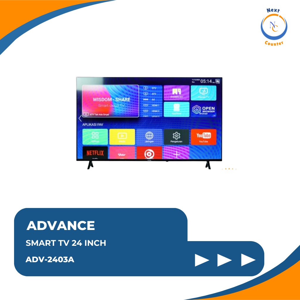 Jual ADVANCE SMART TV 24 INCH ADV-2403A | Shopee Indonesia