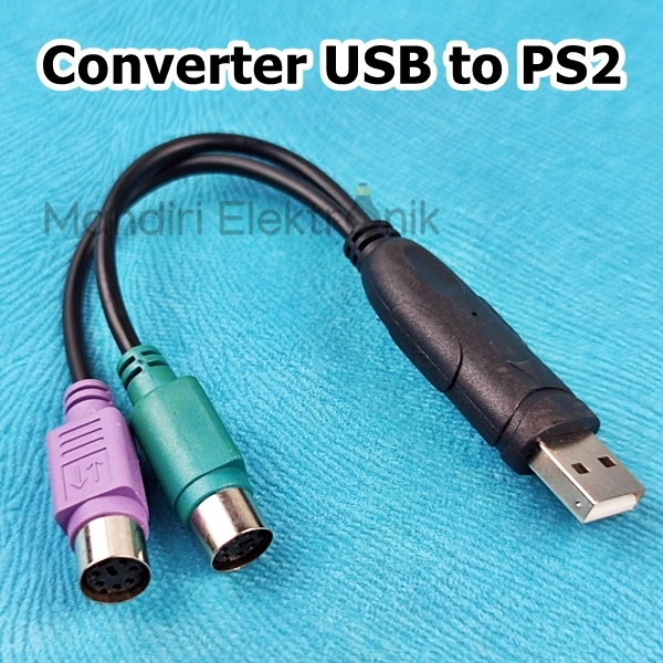 Jual Converter USB to PS2 Adapter Mouse Keyboard - Converter Kabel USB ...
