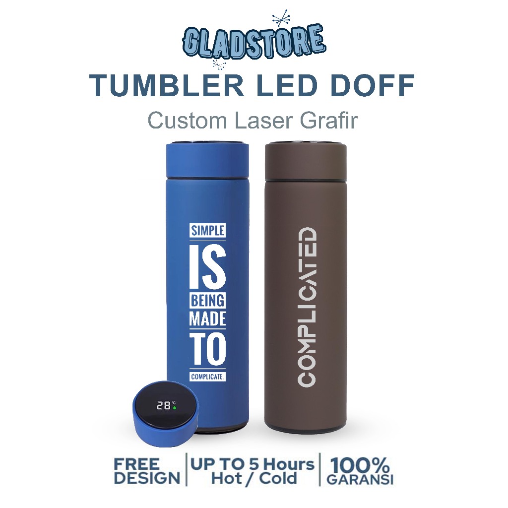 Jual GS Tumbler Custom SAKURA LED 500ml Cetak Laser Grafir Souvenir ...