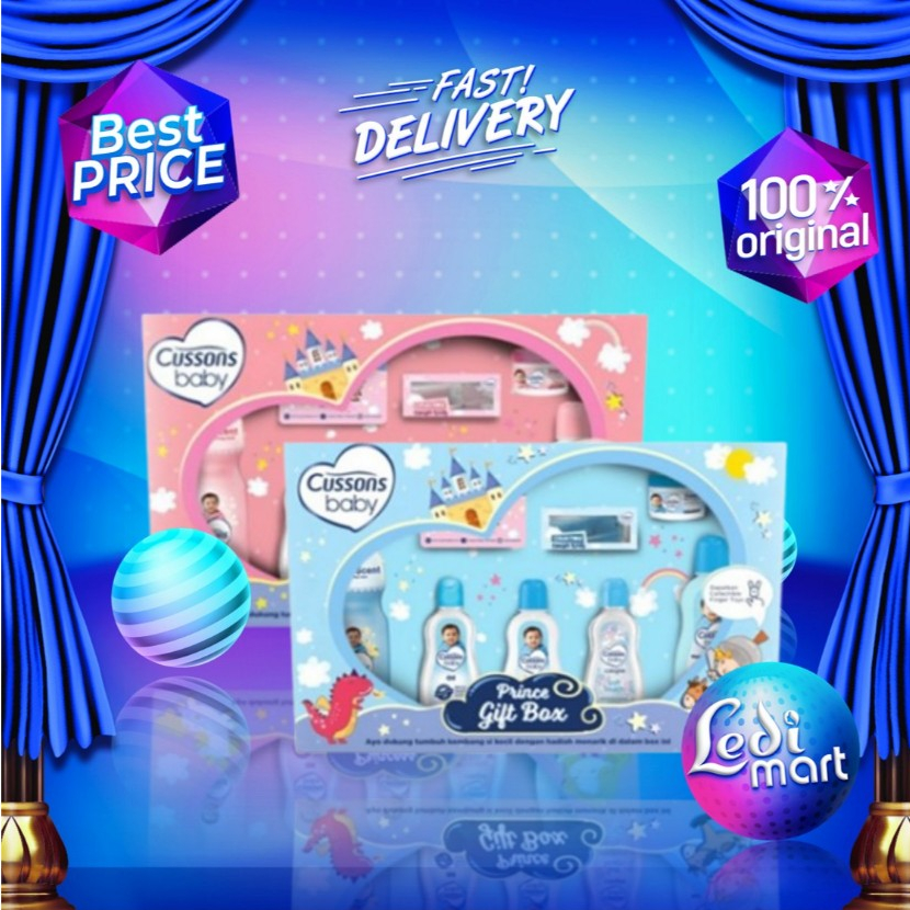 Jual Cussons Baby Gift Box Besar | Paket Hadiah Bayi Lahir | Gift Pack ...