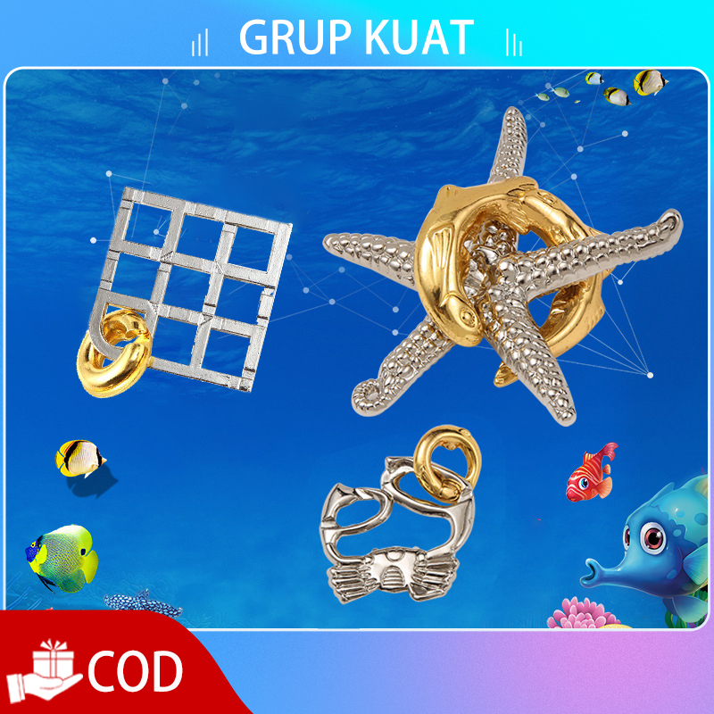 Jual Unlock Kunci Puzzle Metal / Mainan Sulap Trik / Magic Lock / Brain ...