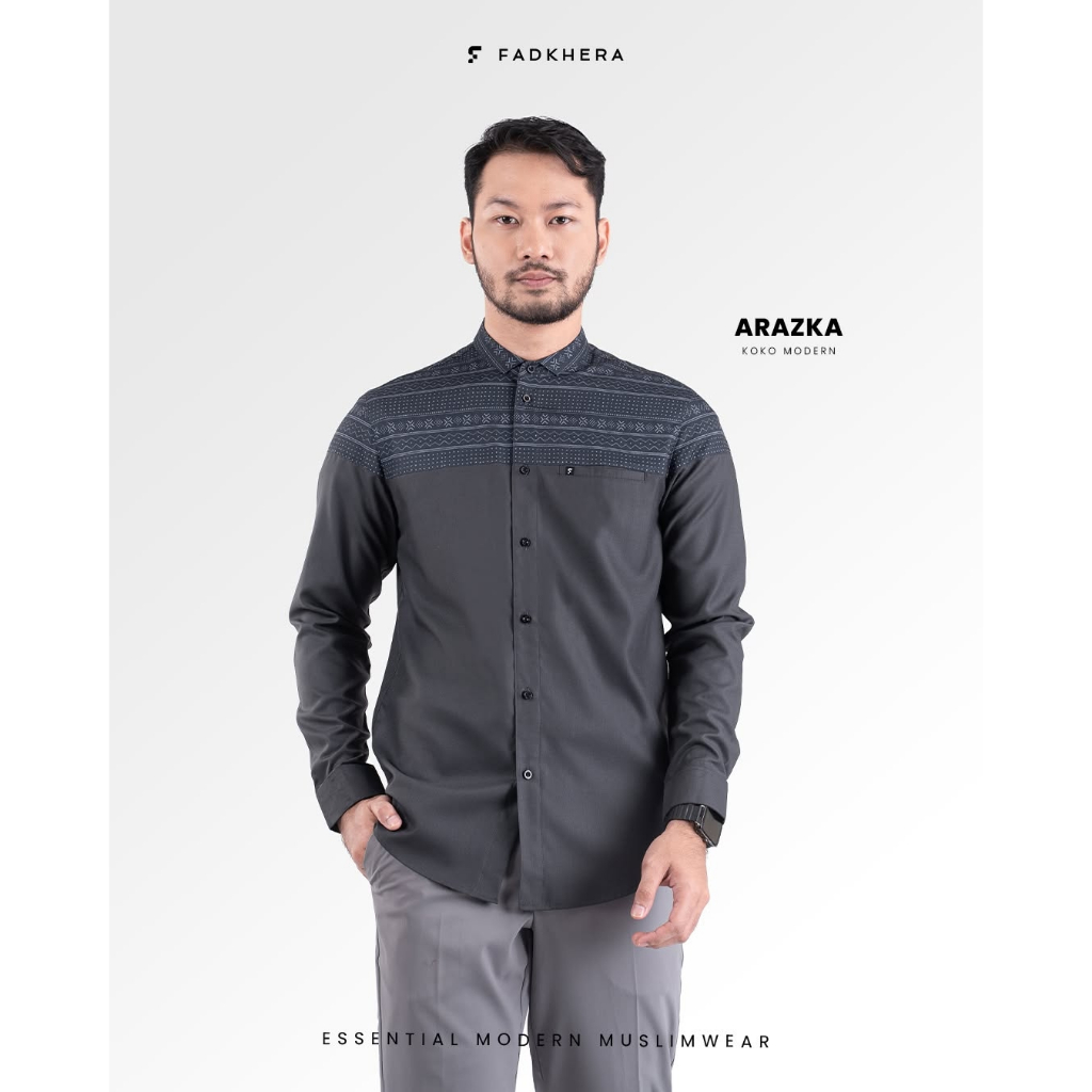 Jual ARAZKA FADKHERA BAJU KOKO PRIA KEMEJA DEWASA KEMKO PAKAIAN LAKI-LAKI LENGAN PENDEK DAN ...