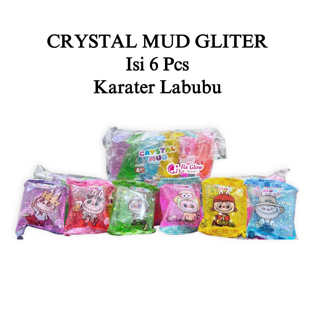 Jual SLIME PACK ISI 6 PCS LABUBU SANRIO DINO CRYSTAL MUD | Shopee Indonesia