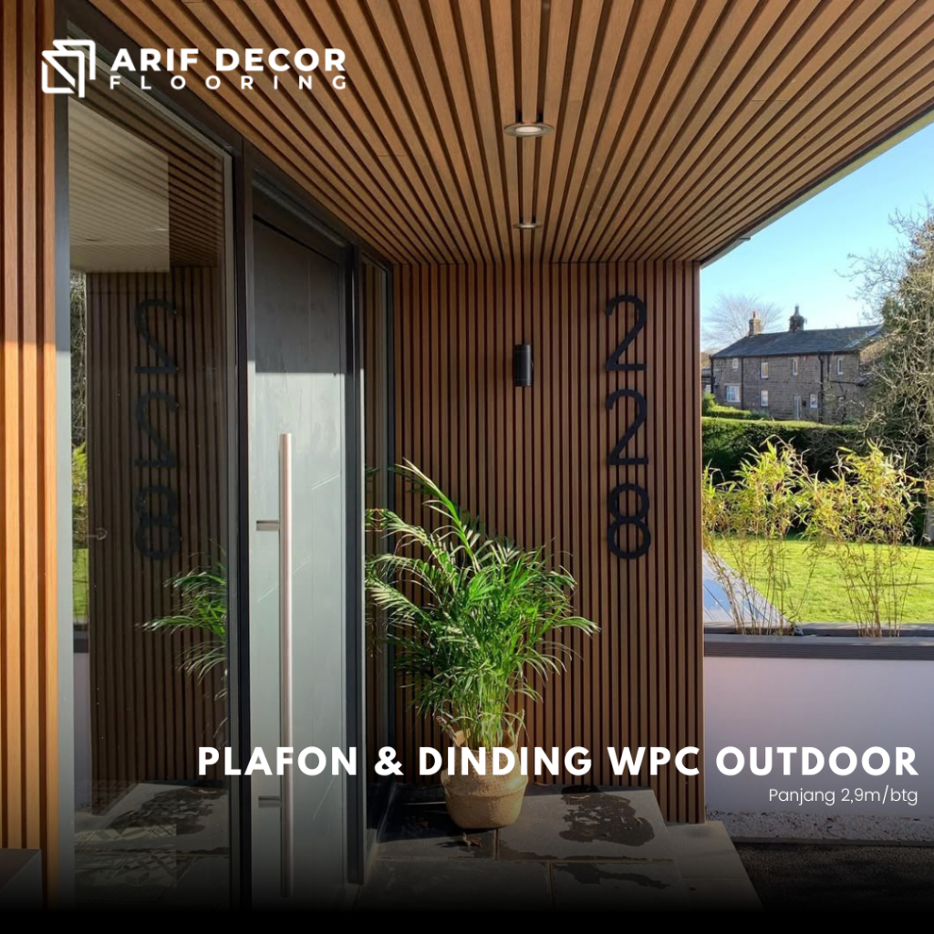Jual WPC Ceiling Plafon Outdoor - WPC Cladding Wallpanel Outdoor ...