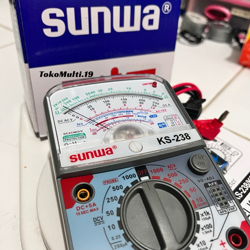 Jual Multitester Multimeter Avometer SUNWA KS-238 Analog Fuse ...