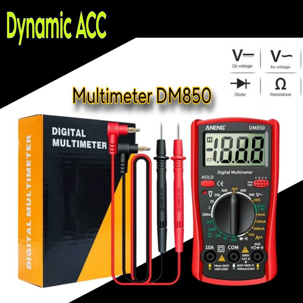 Jual Avometer Multimeter Multitester Digital Pengukur Arus AC/DC ETECH ...