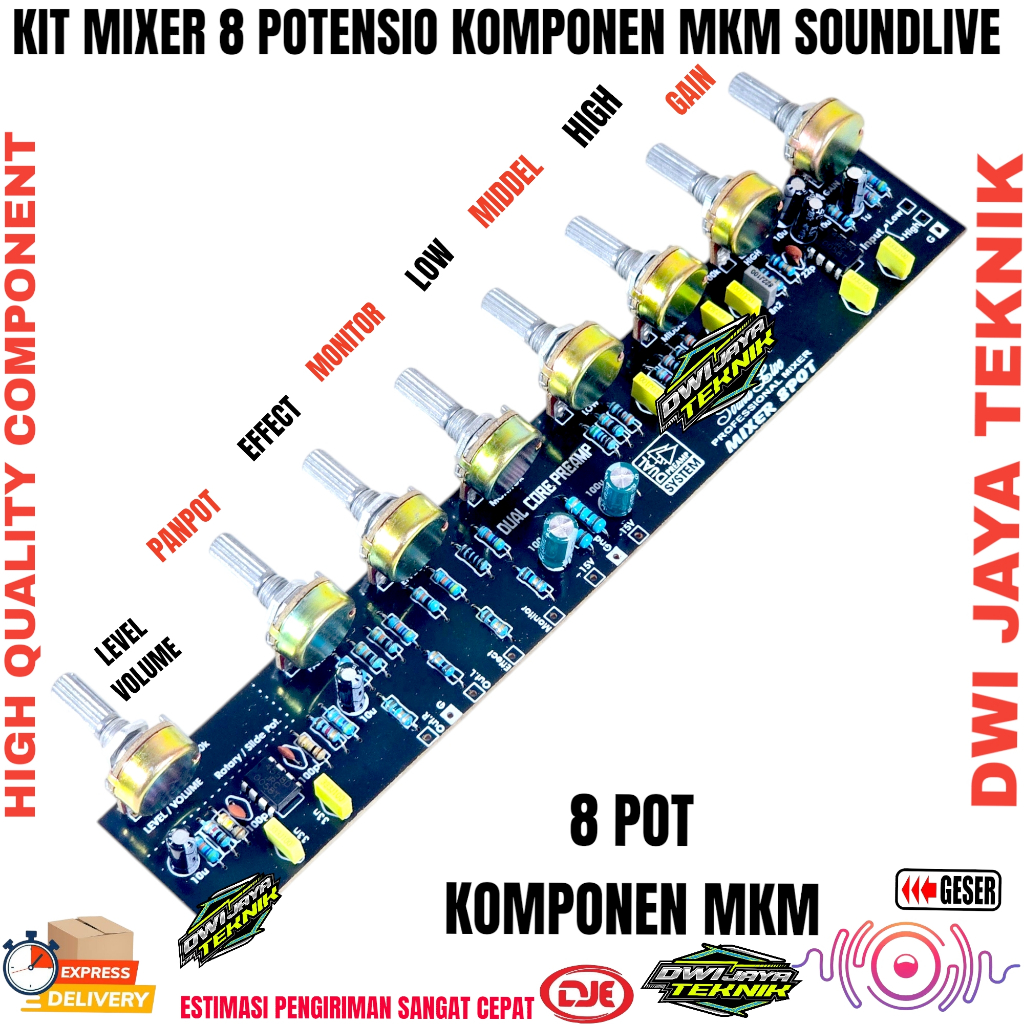 Jual Penguat mic mixer yamaha 8 potensio 8 pot | Shopee Indonesia