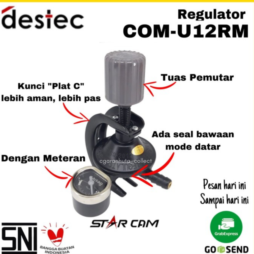 Jual Regulator Gas Destec Com U 12RM & Com U 12R - Regulator Destec ...