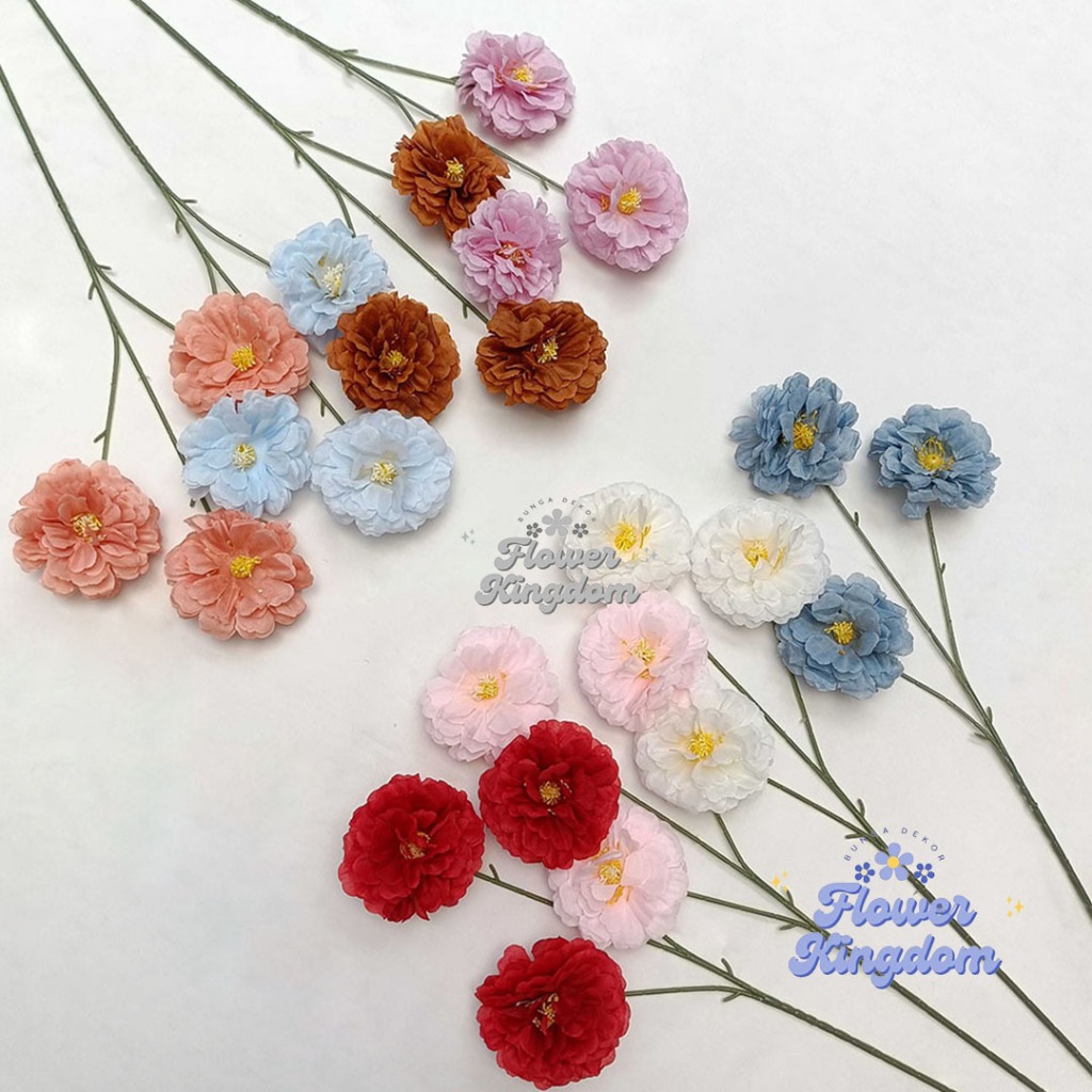 Jual Artificial Hibiscus Premium Bunga Dekorasi Wedding Bunga Plastik ...