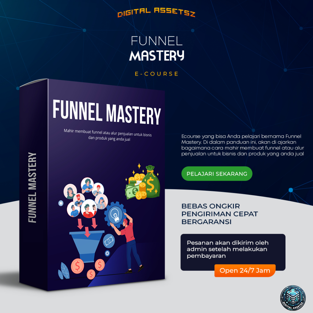 Jual [JL19] E-Course Funnel Mastery Cara Mahir Membuat Funnel Alur Penjualan Untuk Bisnis Dan ...