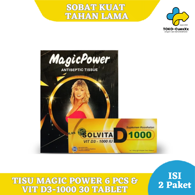 Jual Tissue Magic Power & Solvita D - 1000 3 Strip 30 Kaplet | Shopee Indonesia