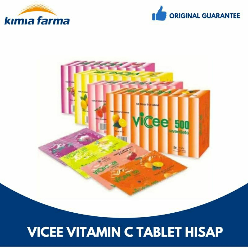 Jual VICEE TAB // VITAMIN C TABLET HISAP | Shopee Indonesia