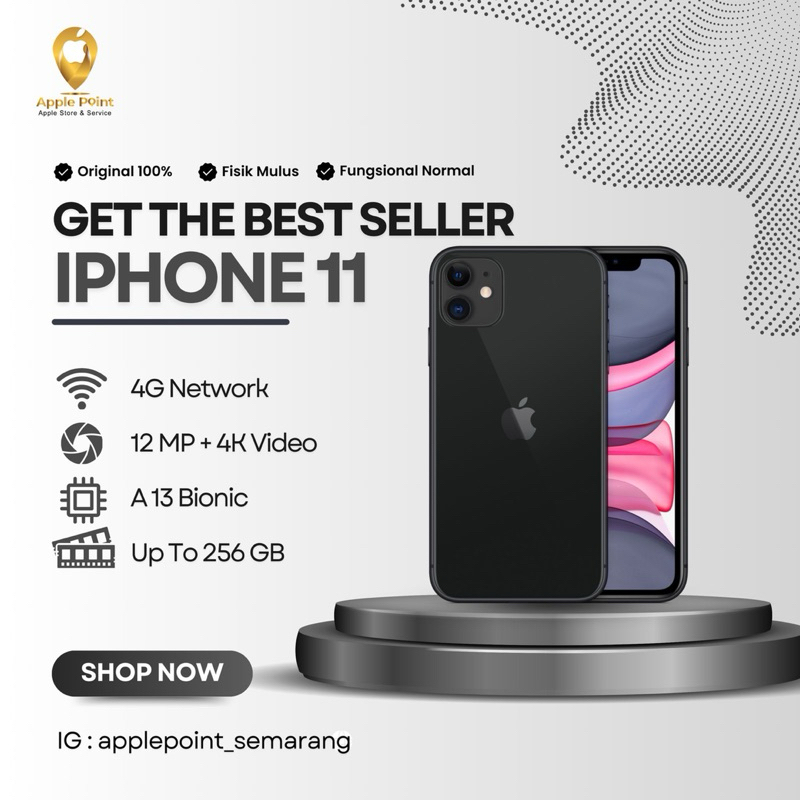Jual IPHONE 11 128GB ALL PROVIDER TERDAFTAR | Shopee Indonesia