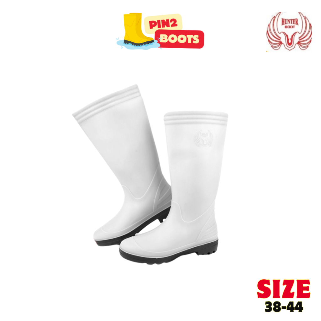 Jual Sepatu boots pria bahan karet tinggi putih untuk pabrik sawah ...
