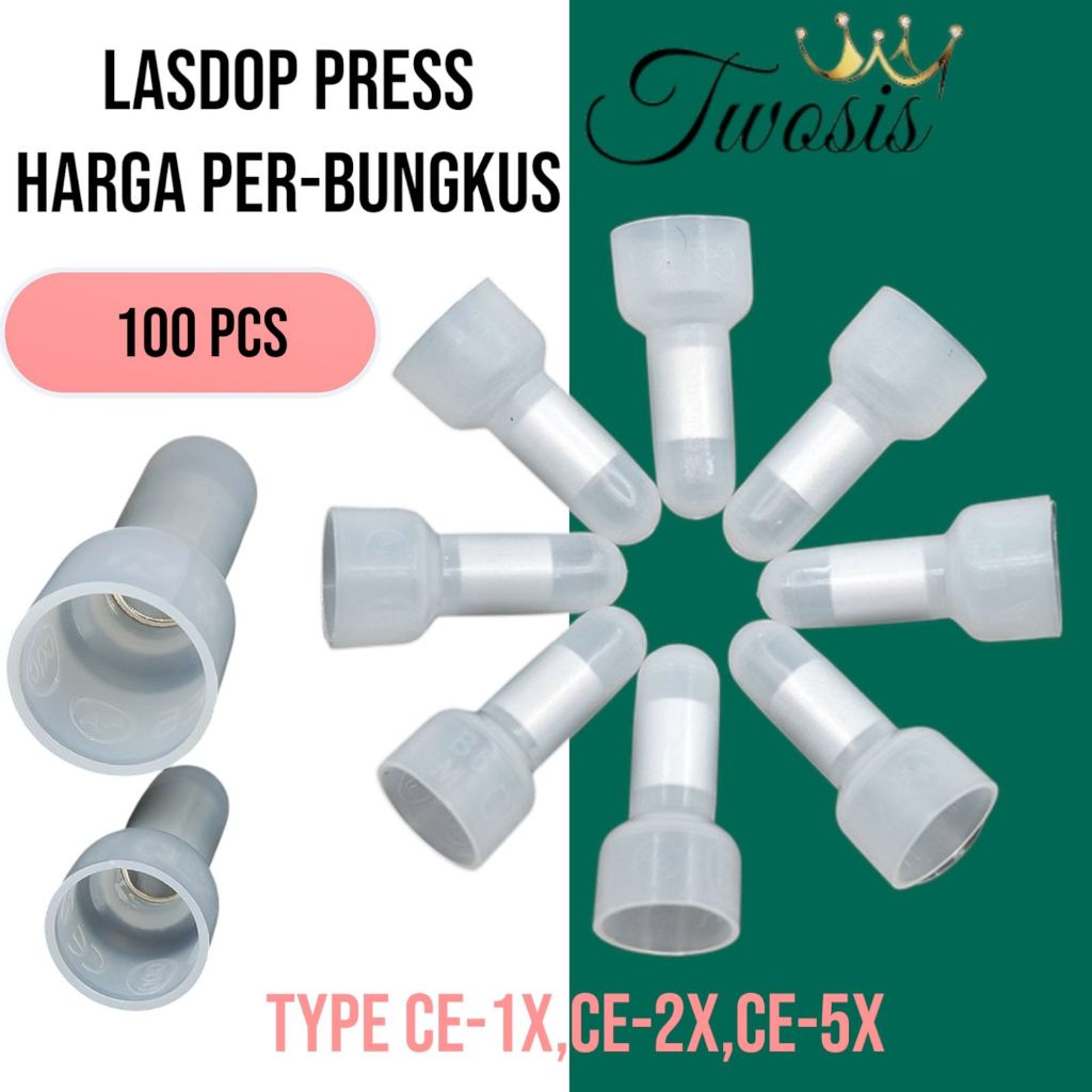 Jual Konektor Press Kabel Lasdop Putih Penutup Pengaman Sambungan Kabel ...