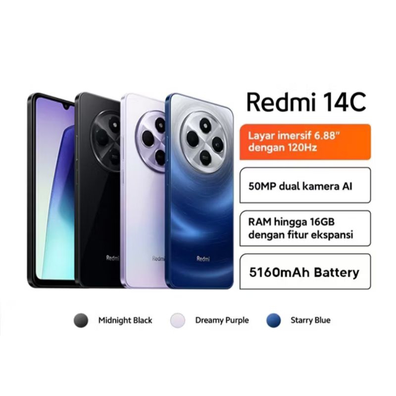 Jual Redmi 14C Ram 6/128 Black Only | Shopee Indonesia