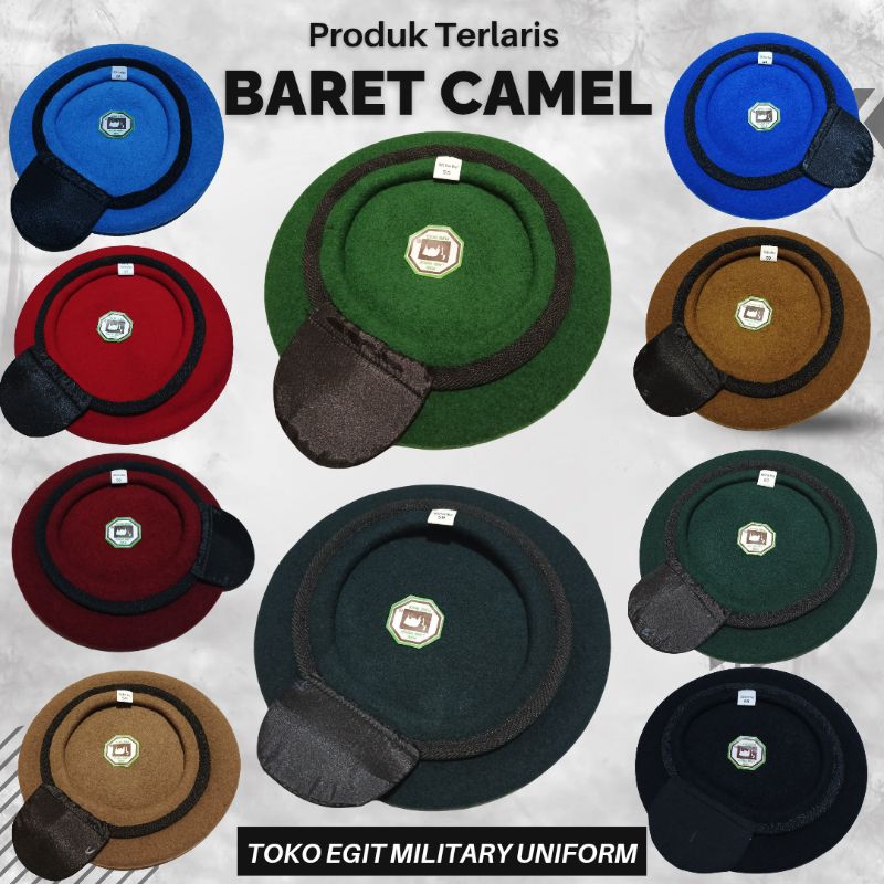 Jual Baret Camel TNI POLRI KOPASSUS KOSTRAD RAIDER KAVALERI ARMED ...
