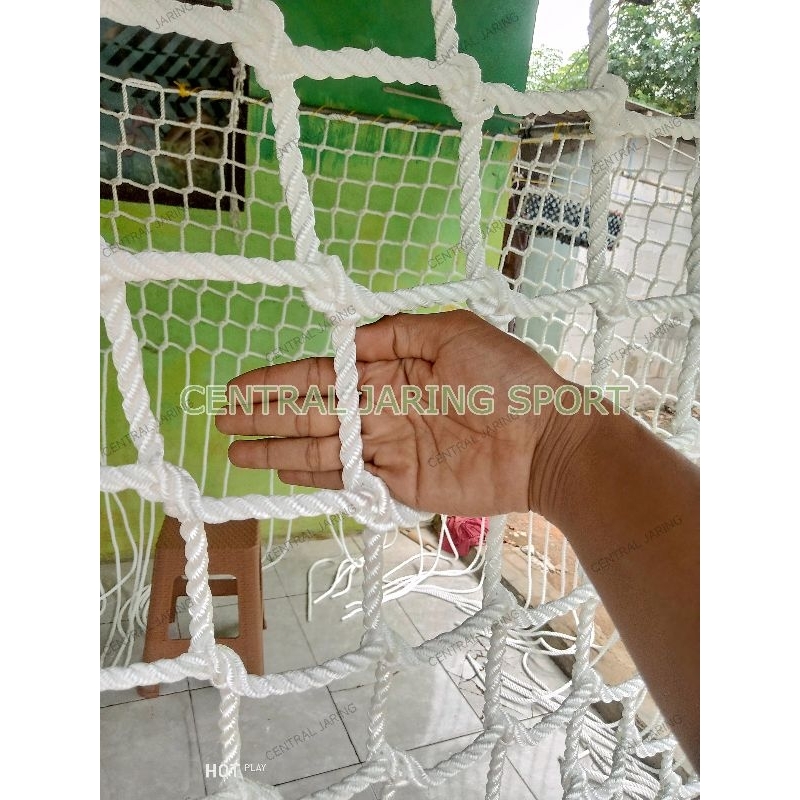 Jual jaring tali nilon 12mm jaring panjat jaring outbound jaring ...