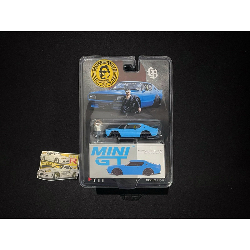 Jual Mini GT 711 Nissan Skyline Kenmeri LBWK Baby Blue + Kato Figure ...