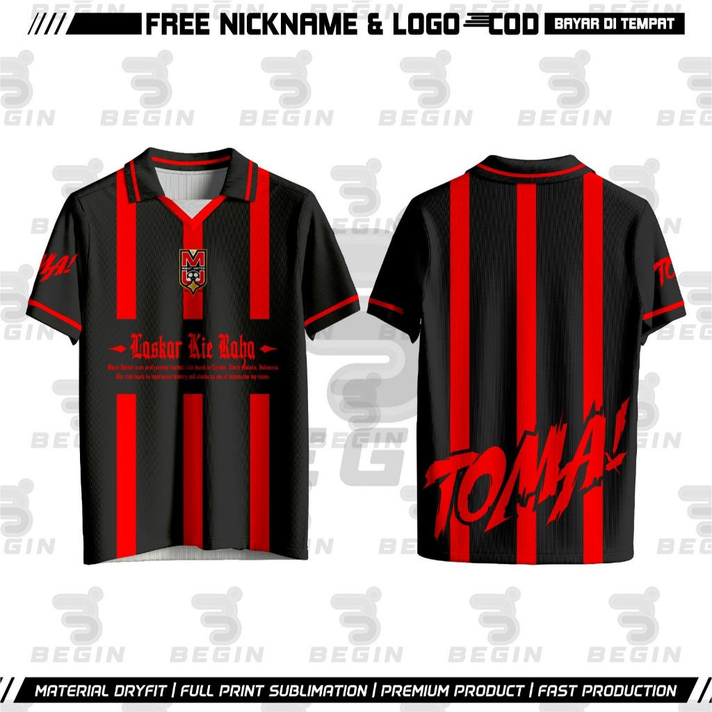 Jual Jersey Fantasy Malut Hitam Jersey Casual Malut Jersey Vintage ...