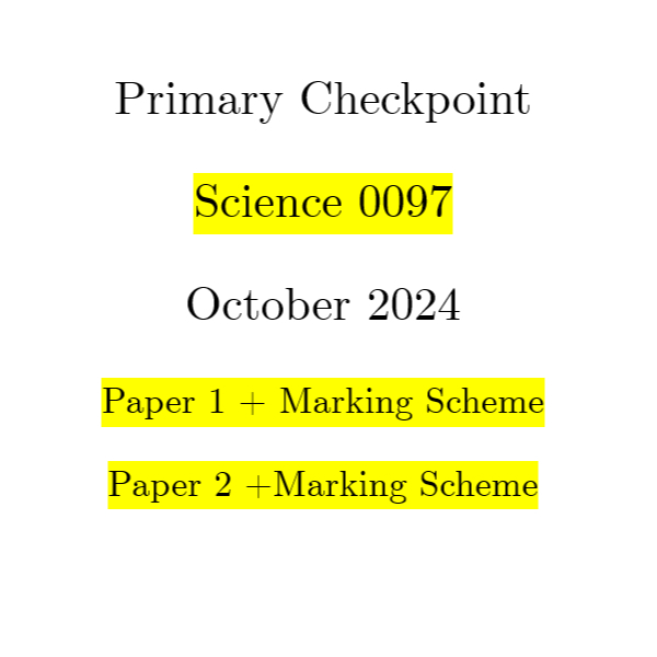 Jual [Hardcopy] Primary Checkpoint Science October 2024 | Shopee Indonesia