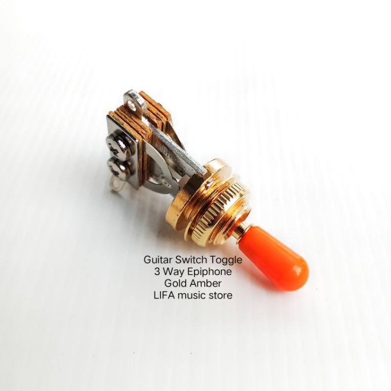 Jual Guitar Switch Toggle 3 Way Epiphone Gold Orange | Shopee Indonesia