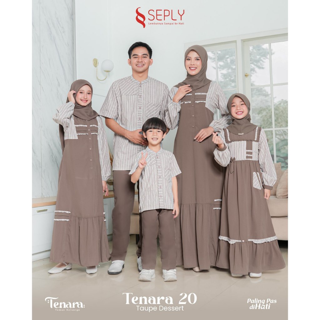 Jual SARIMBIT SEPLY 2025 TENARA 20 TAUPE DESSERT MODEL BAJU COUPLE ...