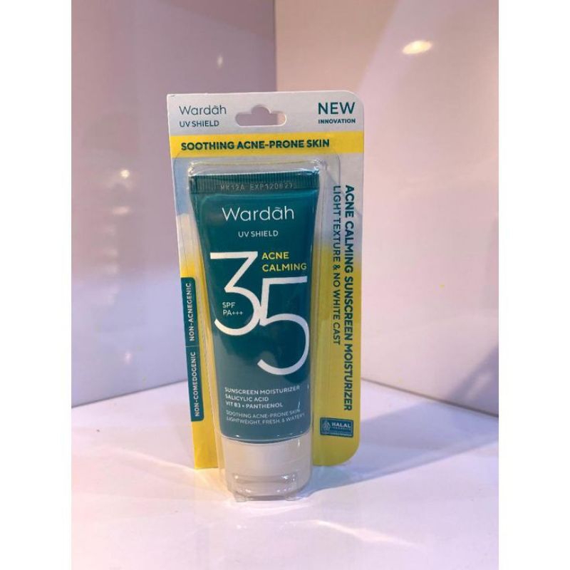 Jual Wardah UV Shield Acne Calming Sunscreen Moisturizer SPF35 PA+ 35ml | Shopee Indonesia