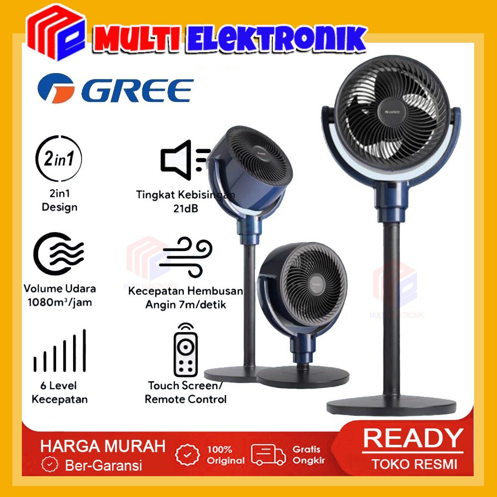 Jual GREE CIRCOOL-13S dan CIRCOOL-14L Air Circulation Fan Rotasi Ion ...