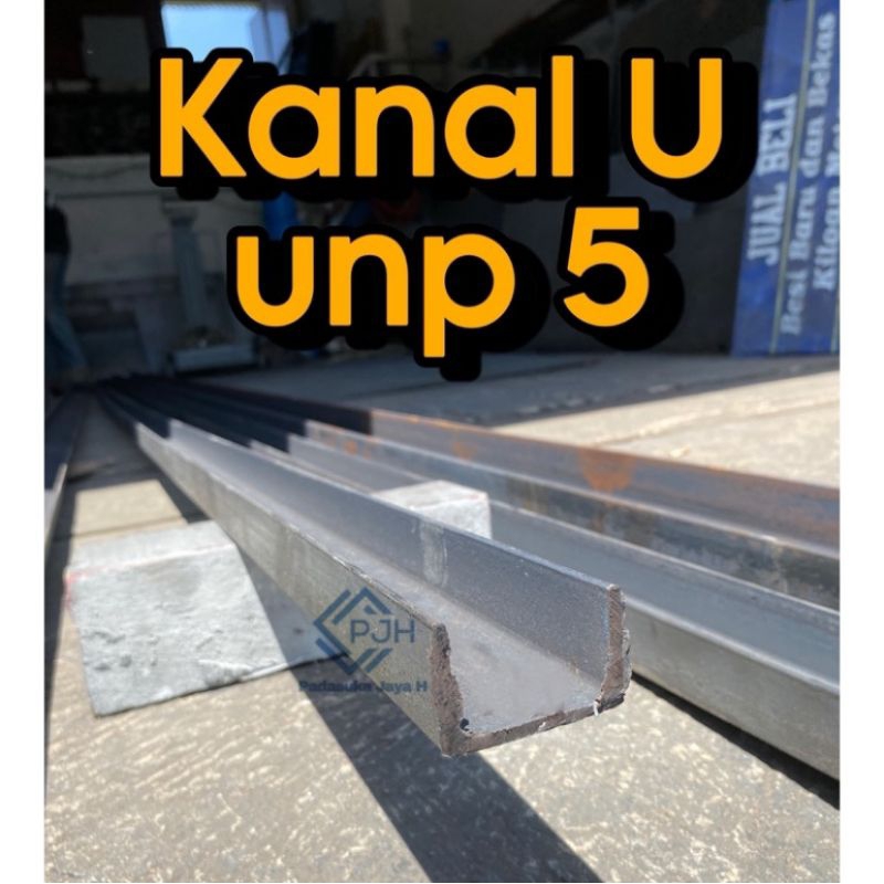 Jual UNP 5 kanal U 50mm. besi baja unp multifungsi, cocok untuk mesin ...