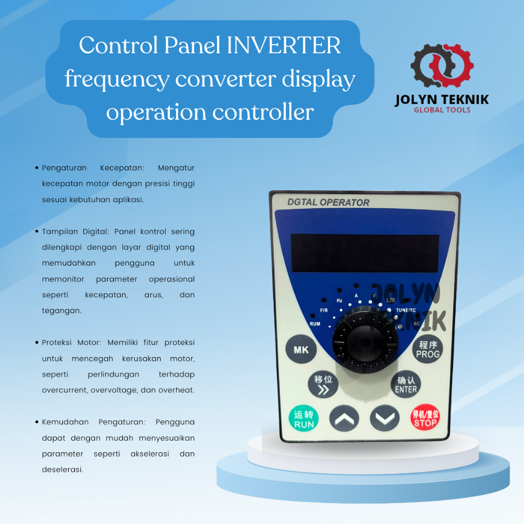 Jual CONTROL PANEL INVERTER DIGITAL OPERATOR UNTUK PENGATURAN KECEPATAN ...